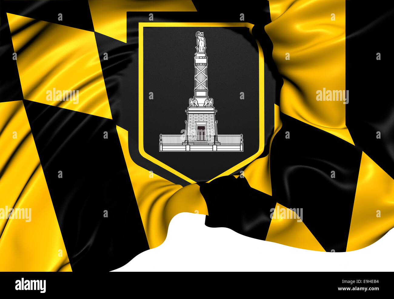 Flag of Baltimore Stock Photo - Alamy