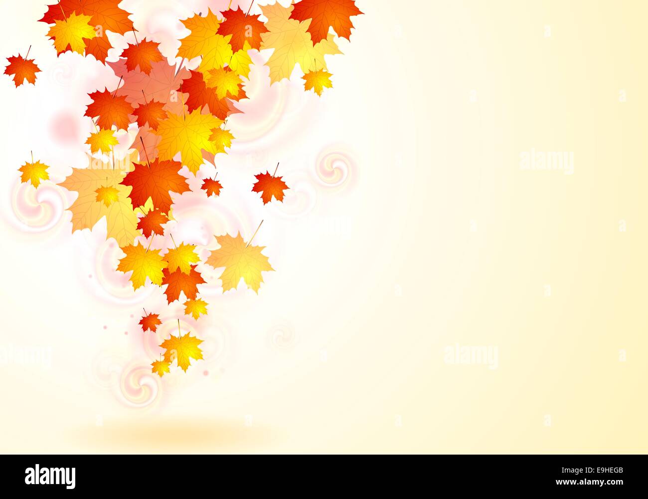 Abstract autumn background with falling leaves Stock Photo - Alamy