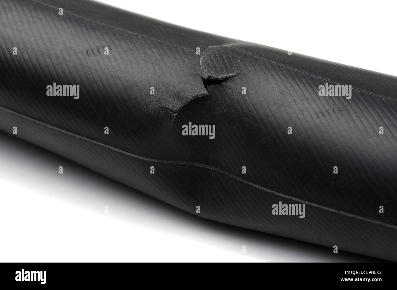Bike inner tube torn Stock Photo - Alamy