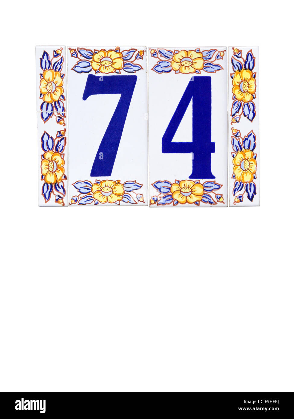 Number 74 Cut Out Stock Images & Pictures - Alamy