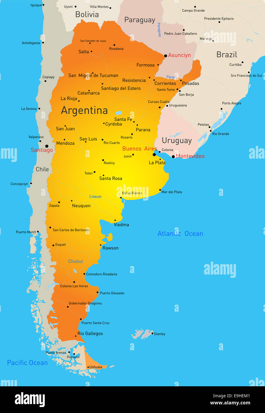 Argentina chile border frontier hi-res stock photography and images - Alamy