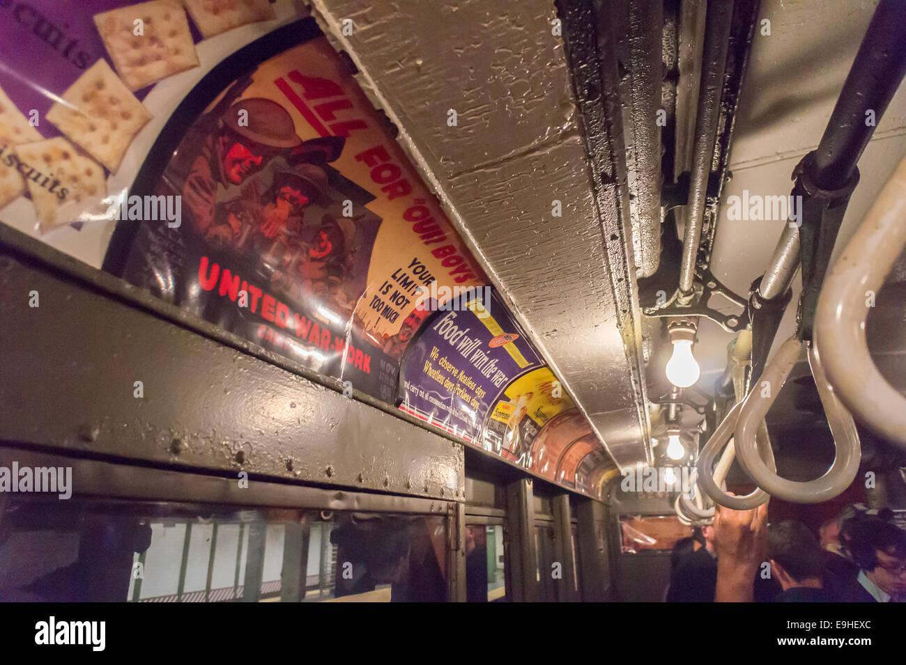 Vintage advertising helps you travel back through subway time Stock ...
