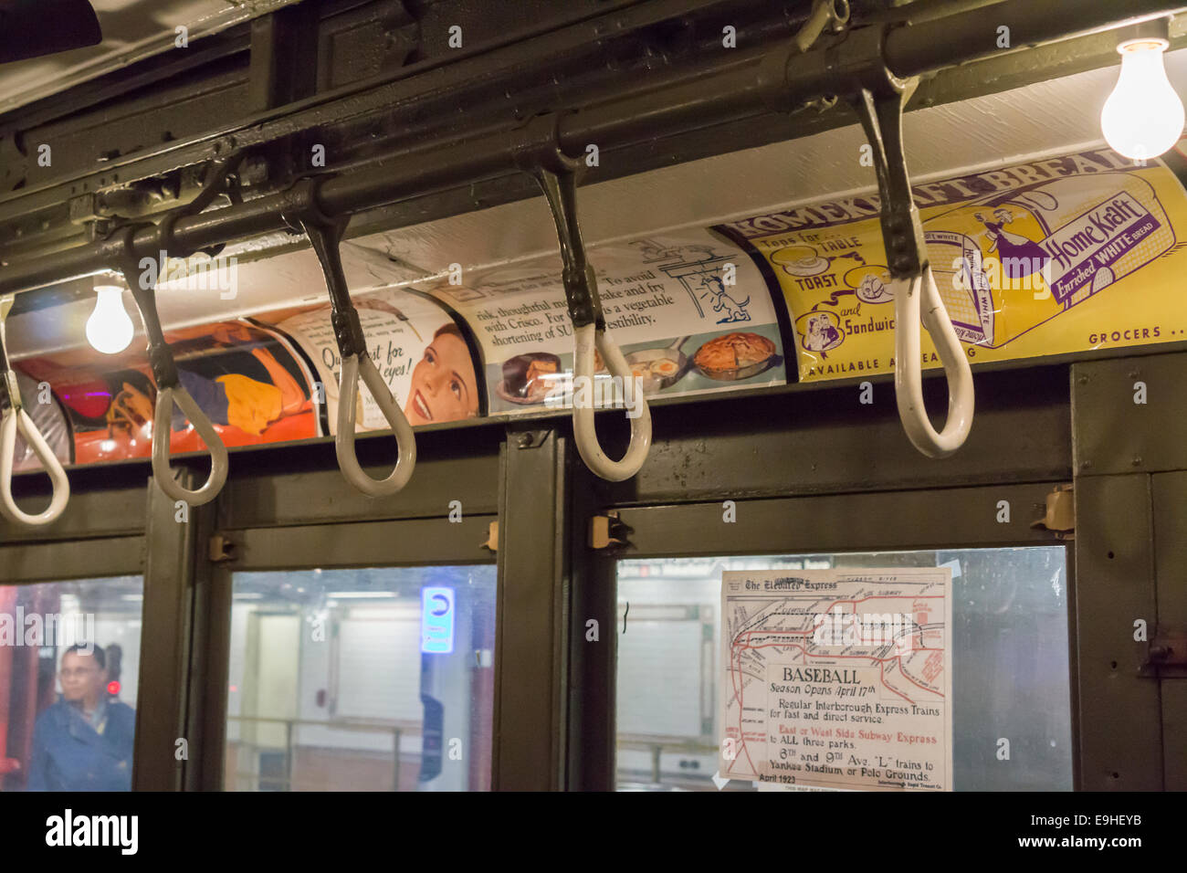Vintage advertising helps you travel back through subway time Stock ...