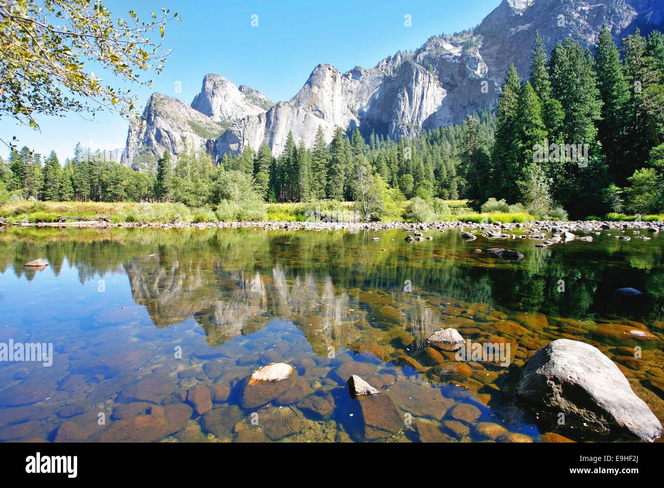 Three scenic rocky peaks Stock Photo - Alamy