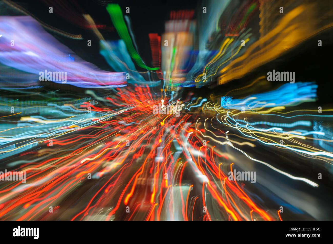 traffic lights in motion blur Stock Photo - Alamy