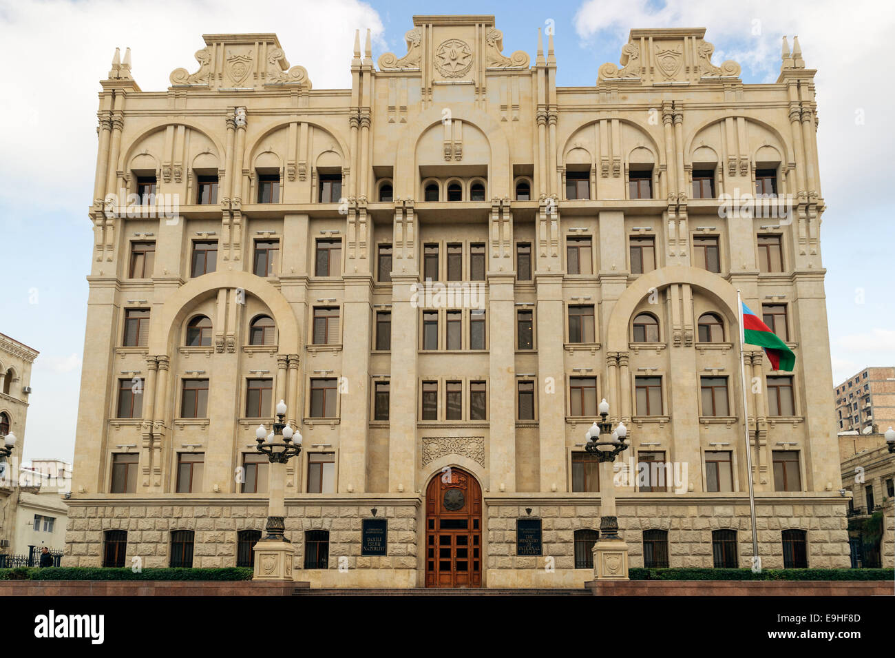 Azerbaijan government ministry for internal affairs building in Baku ...
