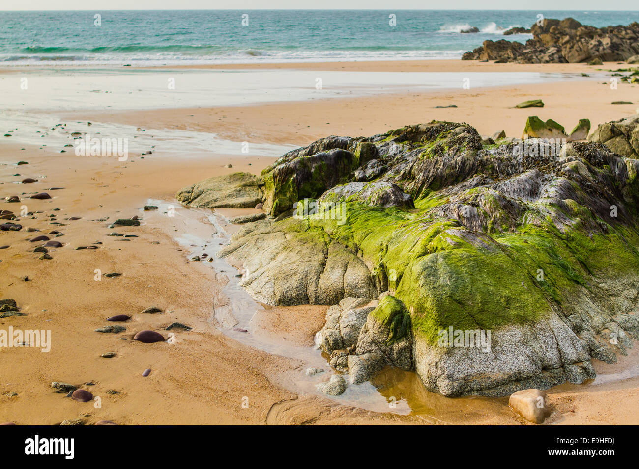 Cote d'Emeraude, Pleherel-Plage-Vieux Bourg Stock Photo - Alamy