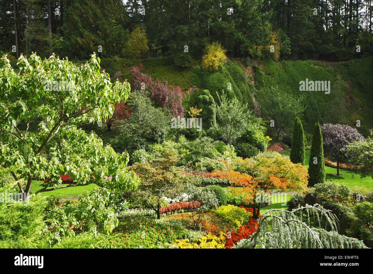 The gardening art - Butchard - garden Stock Photo - Alamy