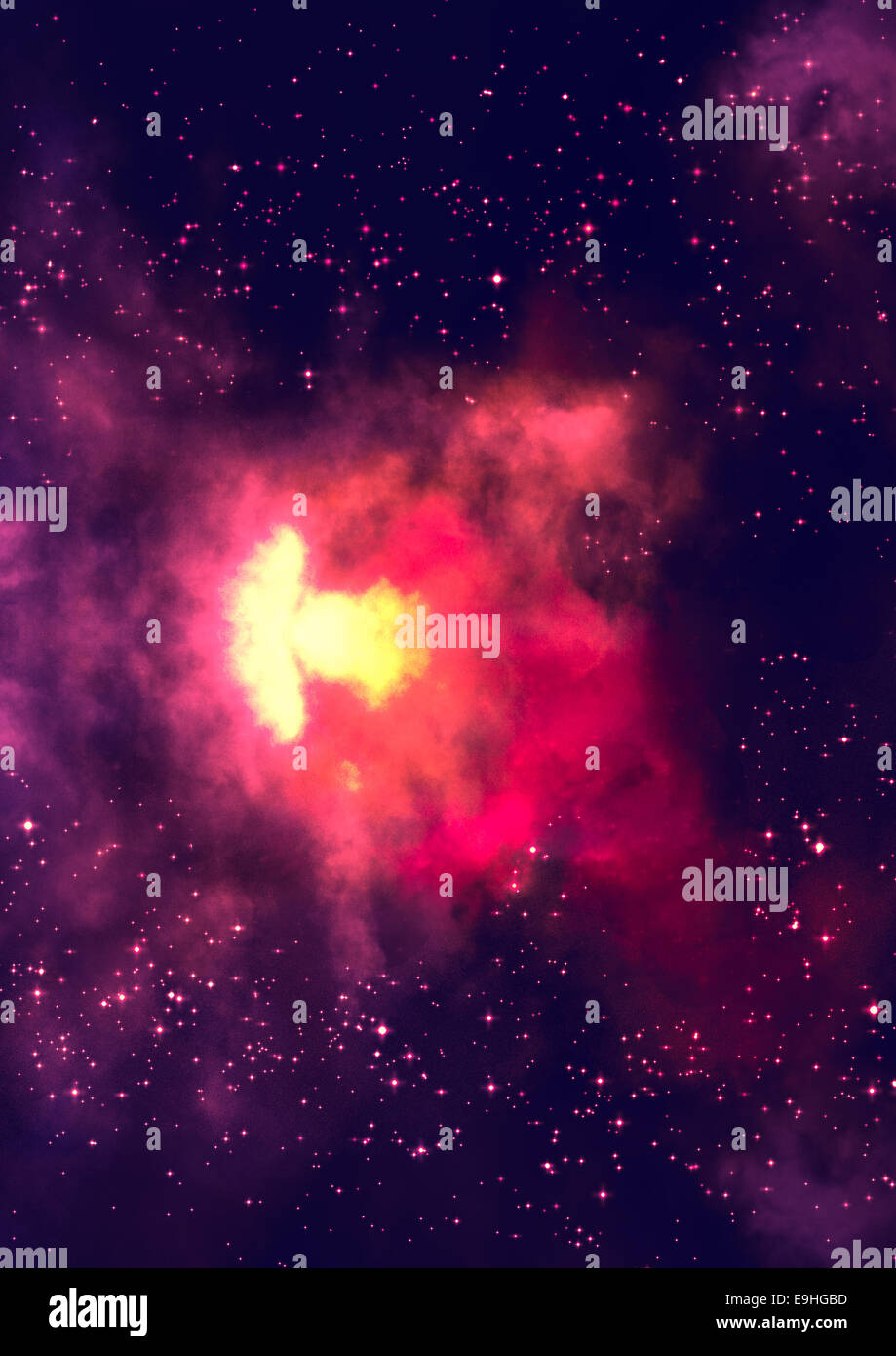 Star field in space and a nebulae Stock Photo - Alamy