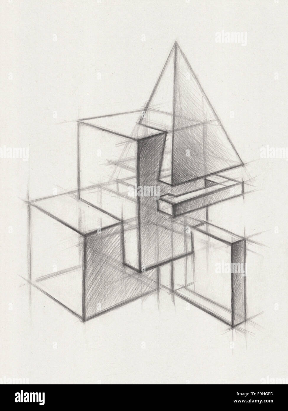 Solid Geometric Shapes Stock Photo - Alamy