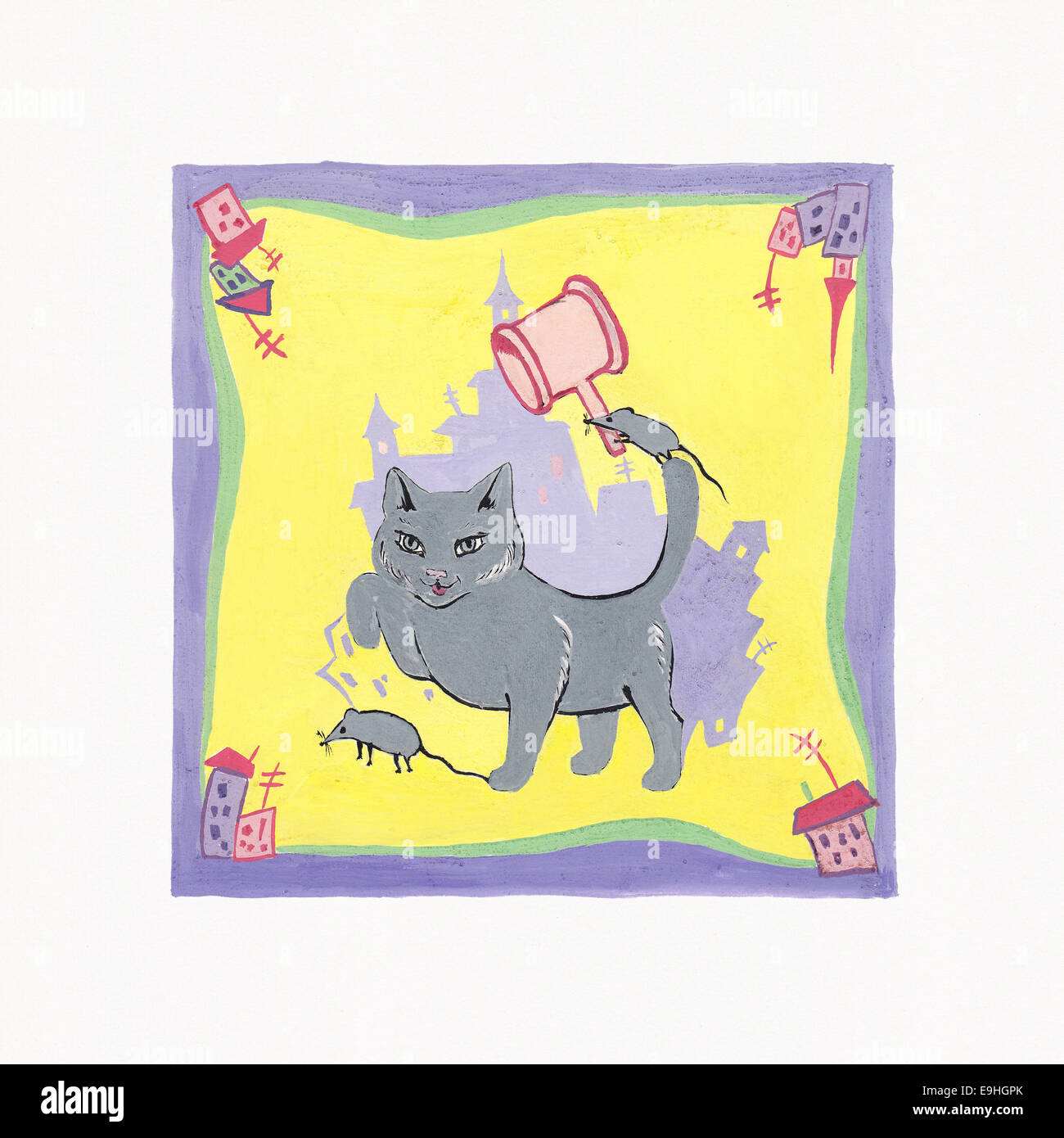 Cat and mouse drawing hi-res stock photography and images - Alamy