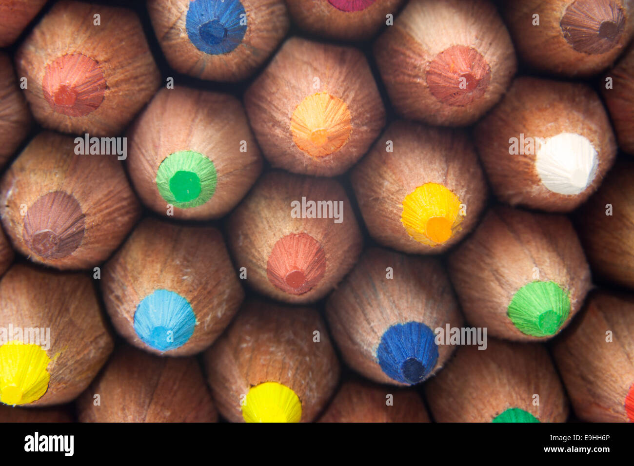 Color pencils macro Stock Photo - Alamy