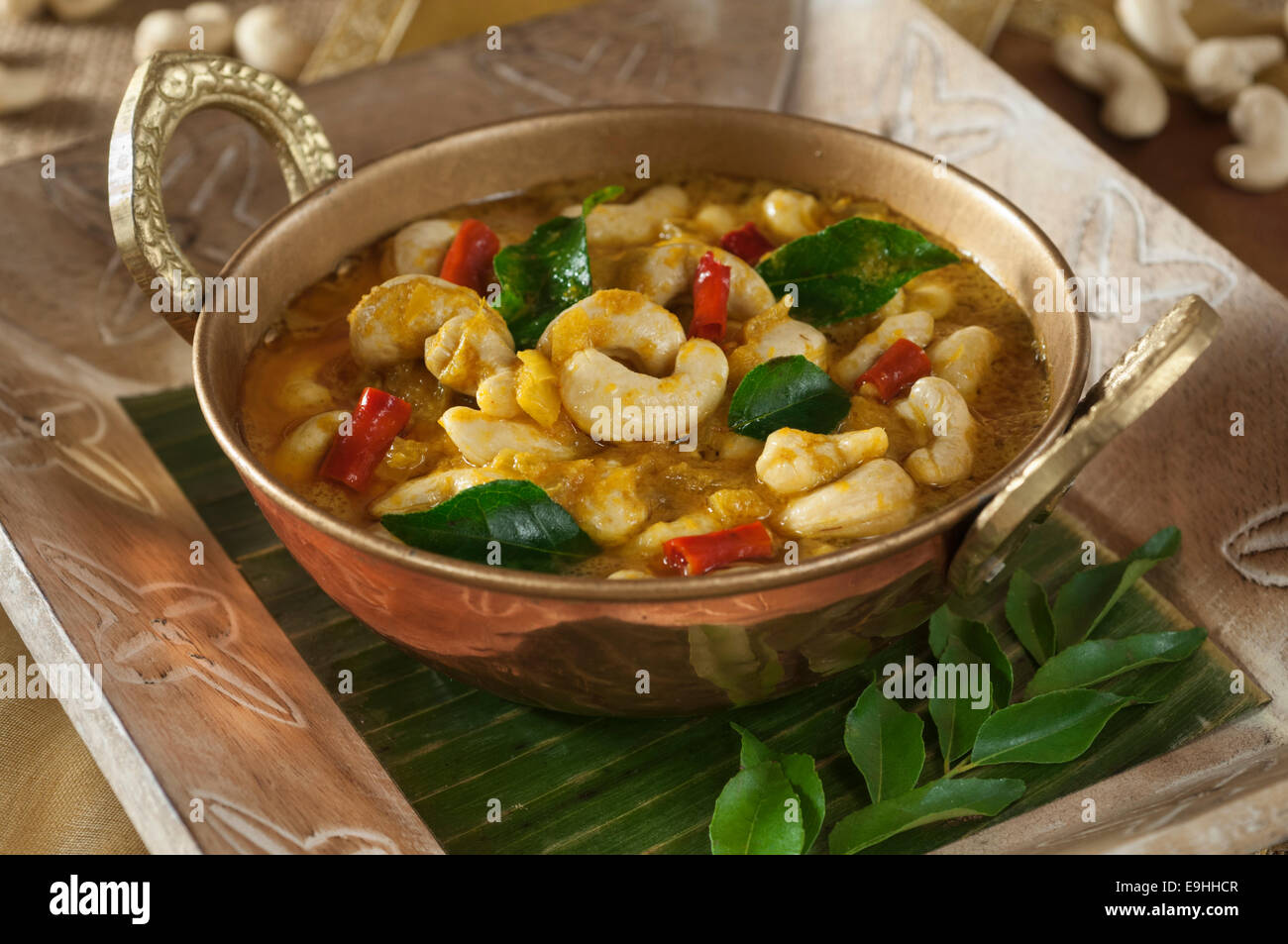 Kaju masala. Cashew nut curry. India Food Stock Photo - Alamy
