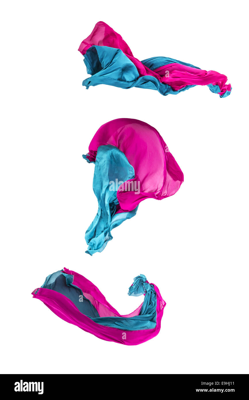 abstract multicolored fabric in motion Stock Photo - Alamy