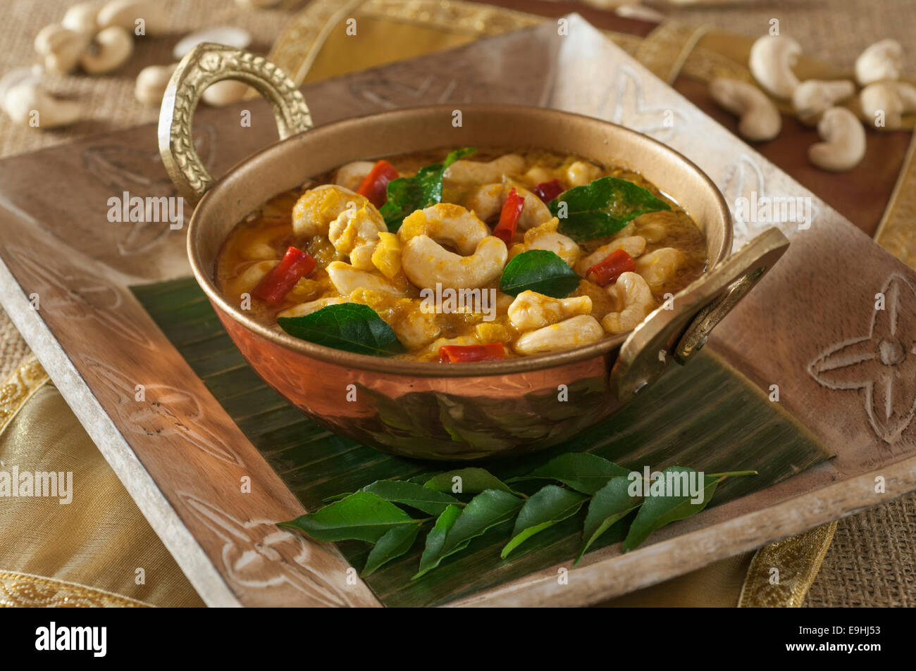 Kaju masala. Cashew nut curry. India Food Stock Photo - Alamy