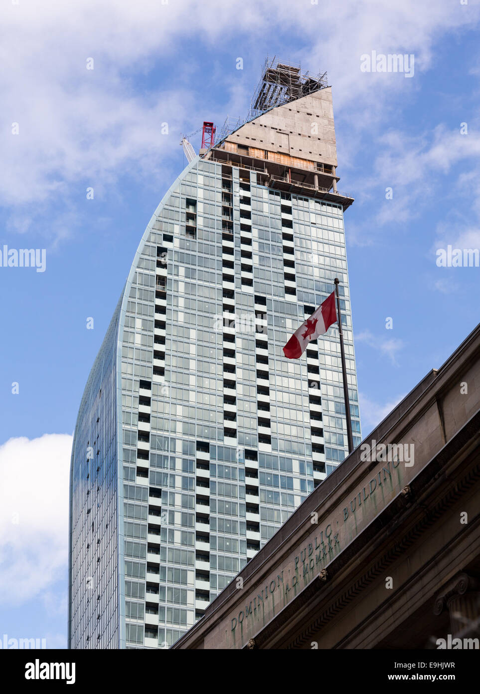 Modern high rise building with high commercial office hi-res stock ...
