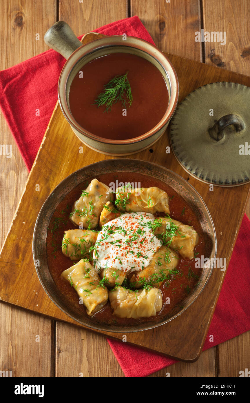 Golubtsy. Stuffed cabbage leaves. Poland Russia Ukraine Food Stock ...