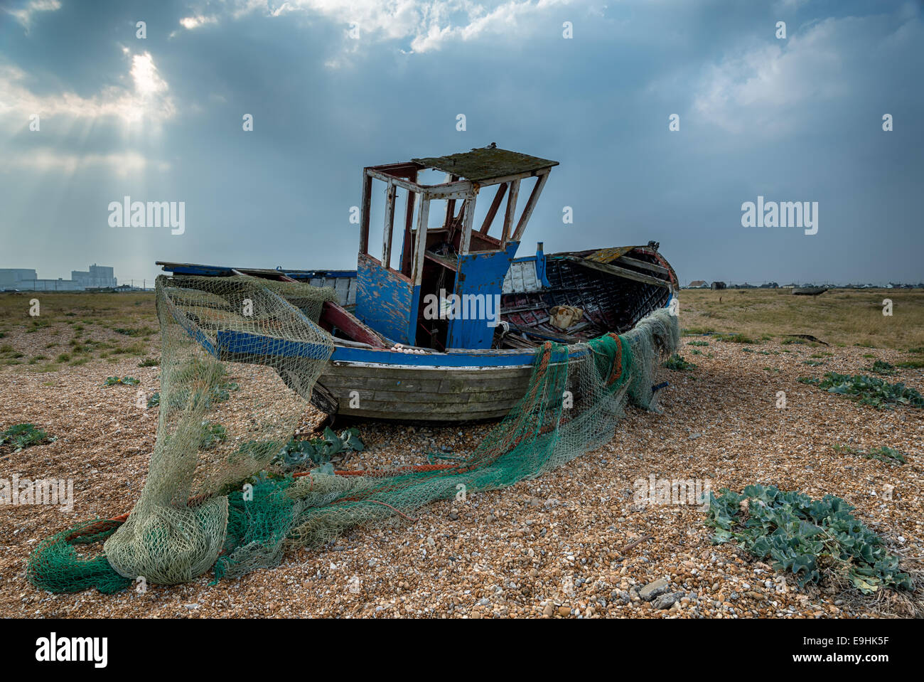 Old fishing boat dungeness boats hi-res stock photography and images ...