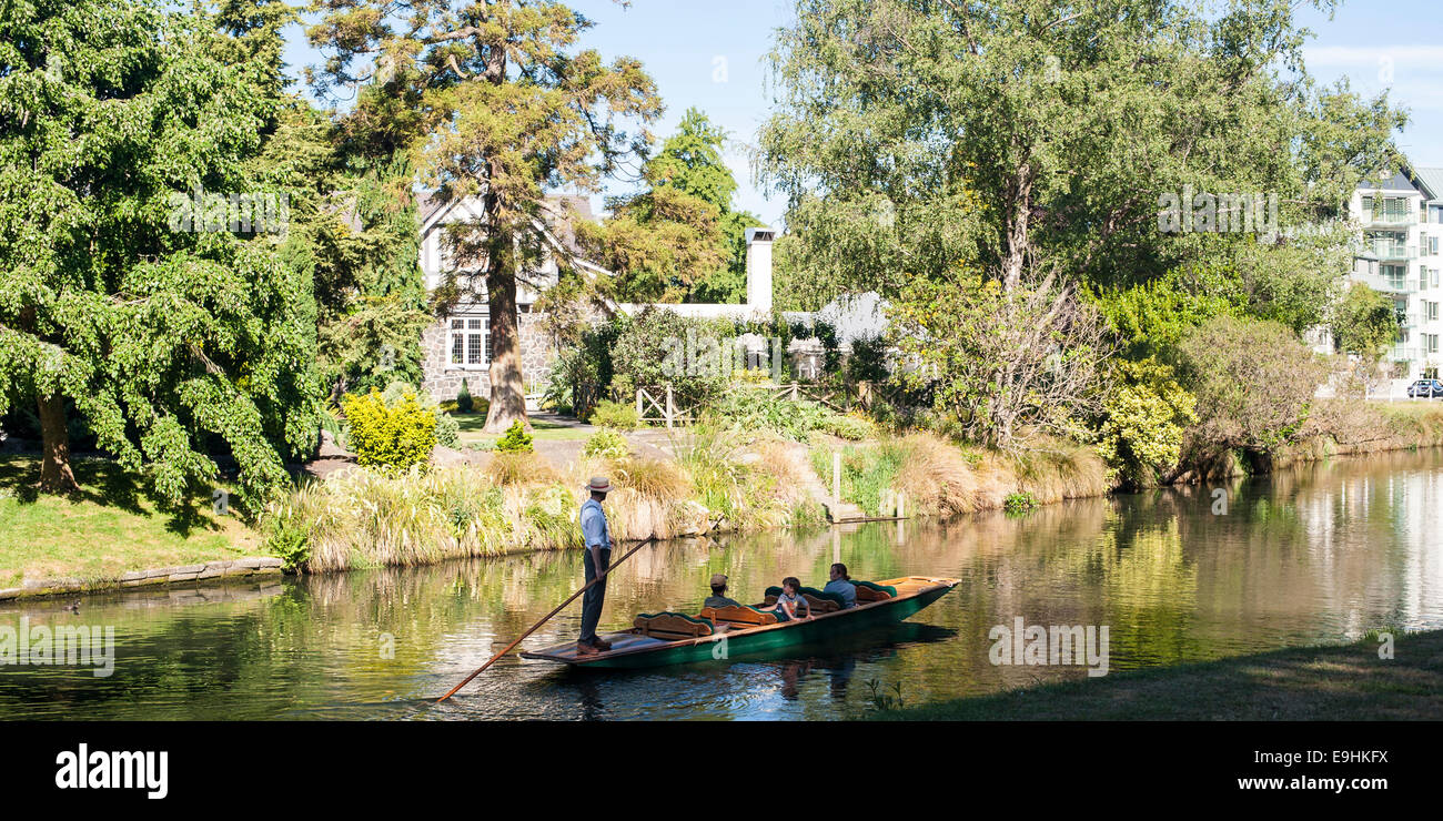 Avon river, Christchurch, New Zealand Stock Photo - Alamy