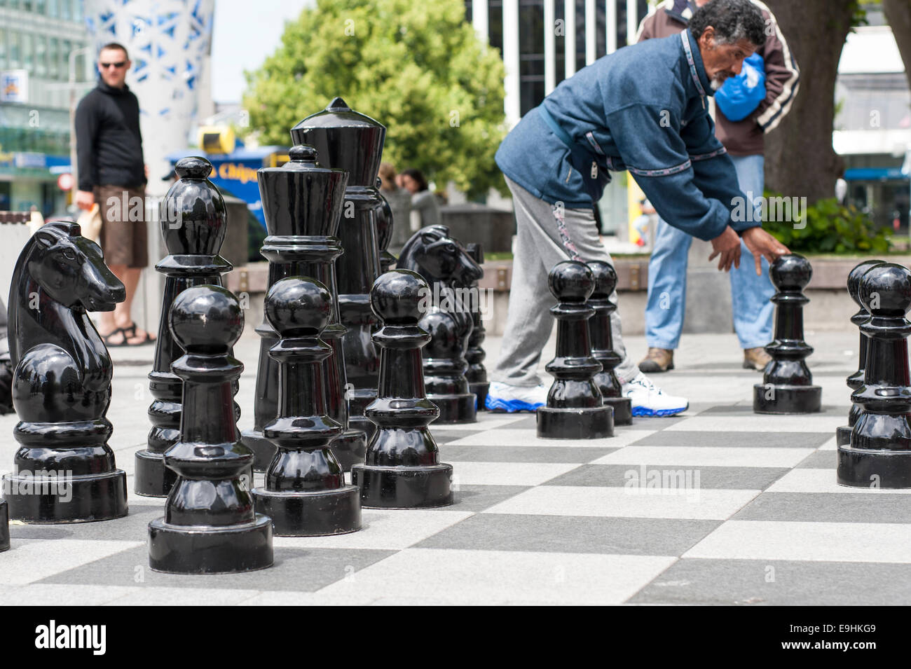 Giant chess, Christchurch, New Zealand Stock Photo - Alamy