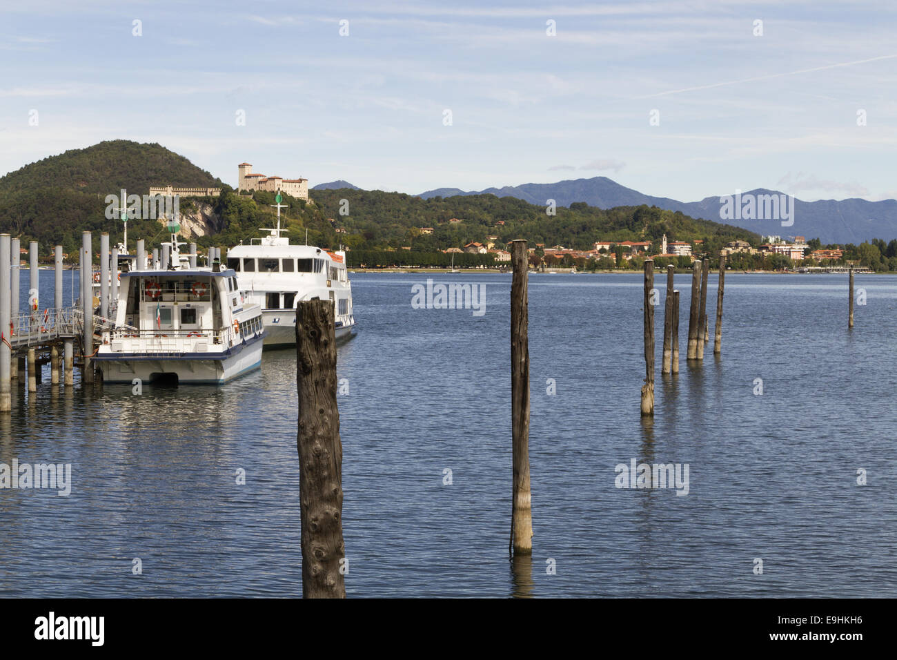 pier of Arona Stock Photo - Alamy