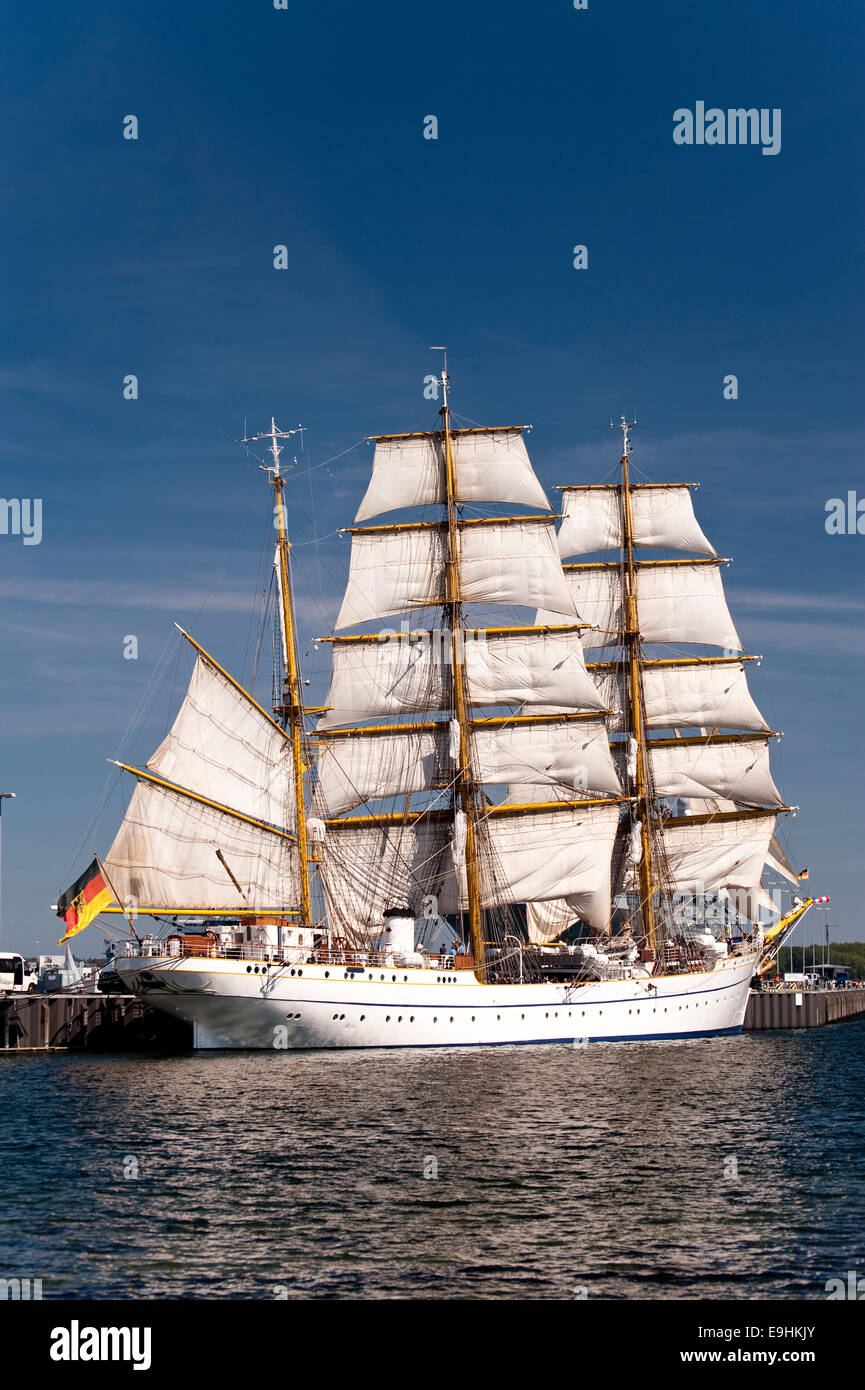 sailing ship in port of kiel / germany Stock Photo - Alamy