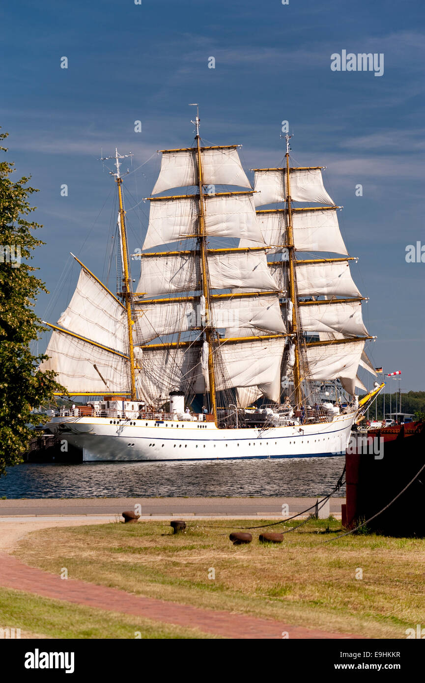 sailing ship in port of kiel / germany Stock Photo - Alamy