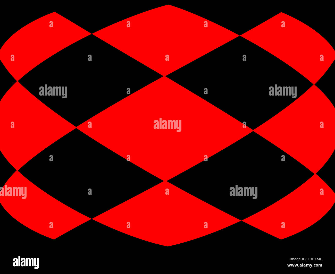 Black & Red Criss Cross Creating Distorted Diamond Shapes Stock Photo ...