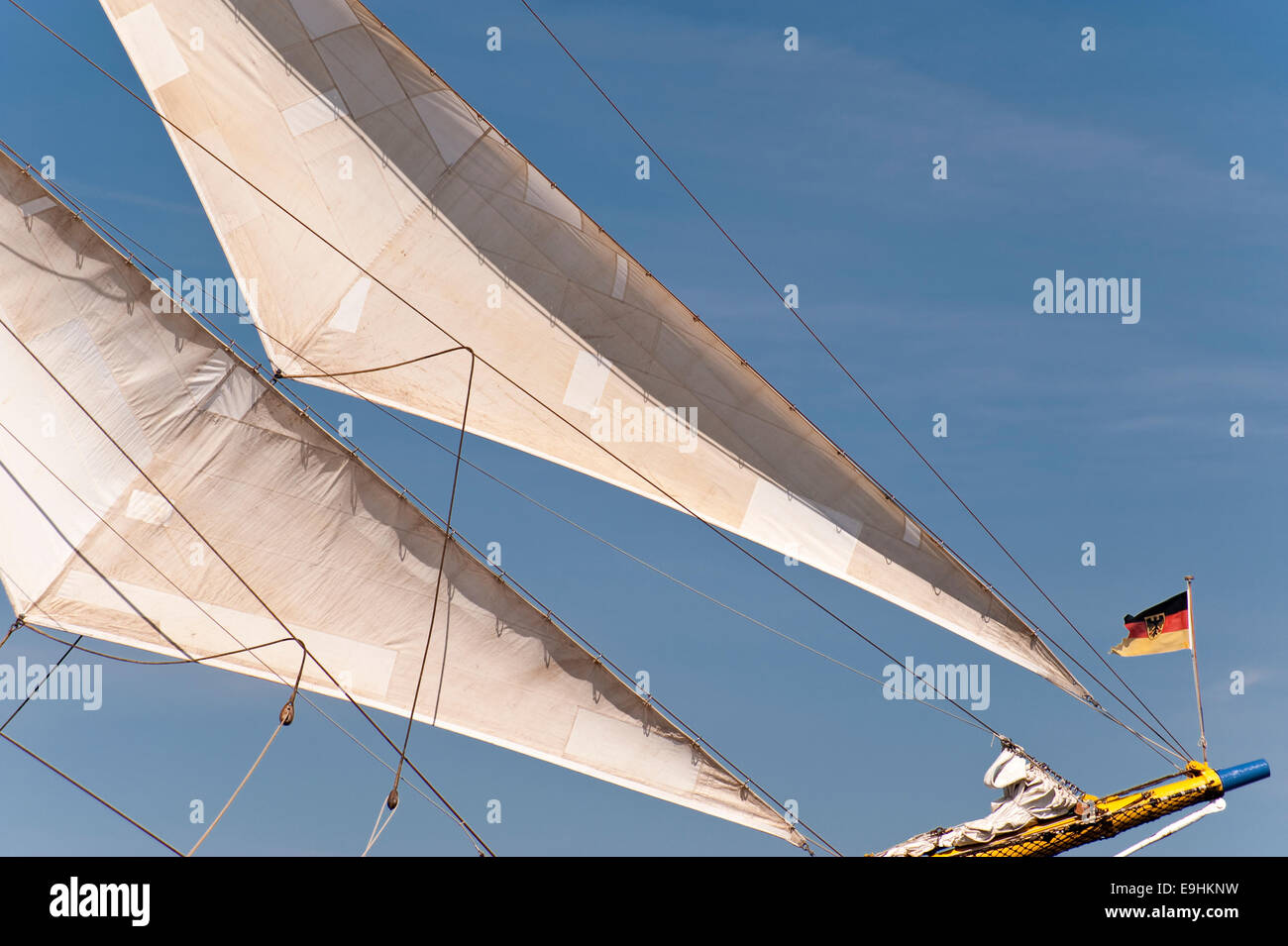sailing ship in port of kiel / germany Stock Photo - Alamy