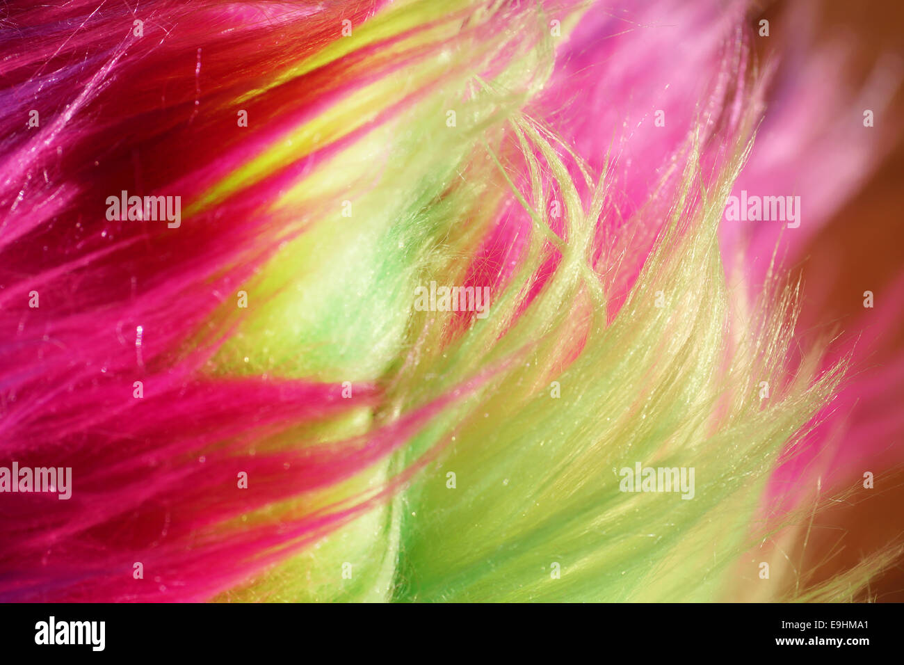 Colorful neon nylon fibers or faux fur background Stock Photo - Alamy