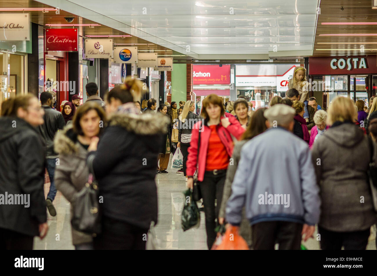Views of Ealing Broadway Shopping Centre and units saturday 23rd ...