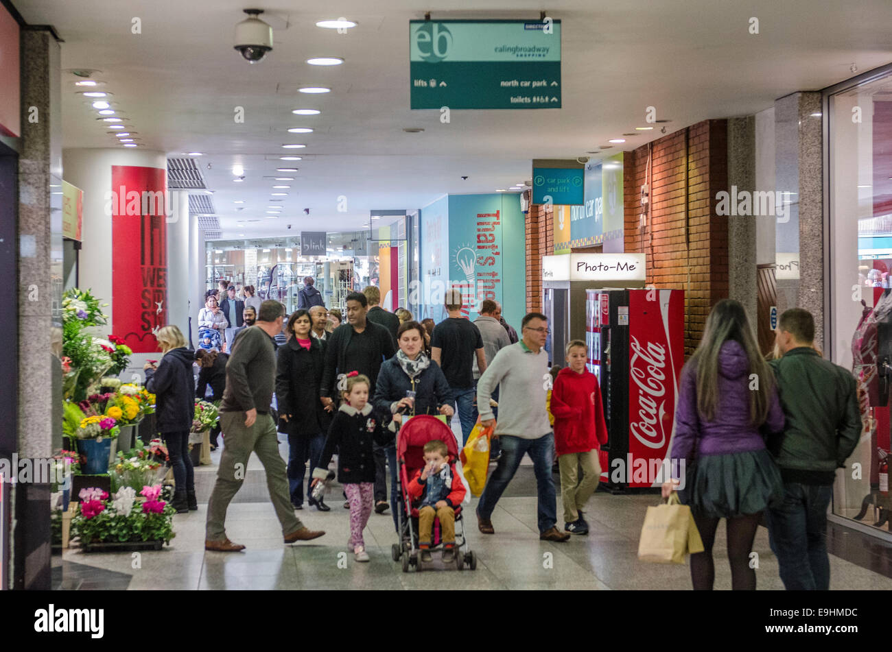 Views of Ealing Broadway Shopping Centre and units saturday 23rd ...