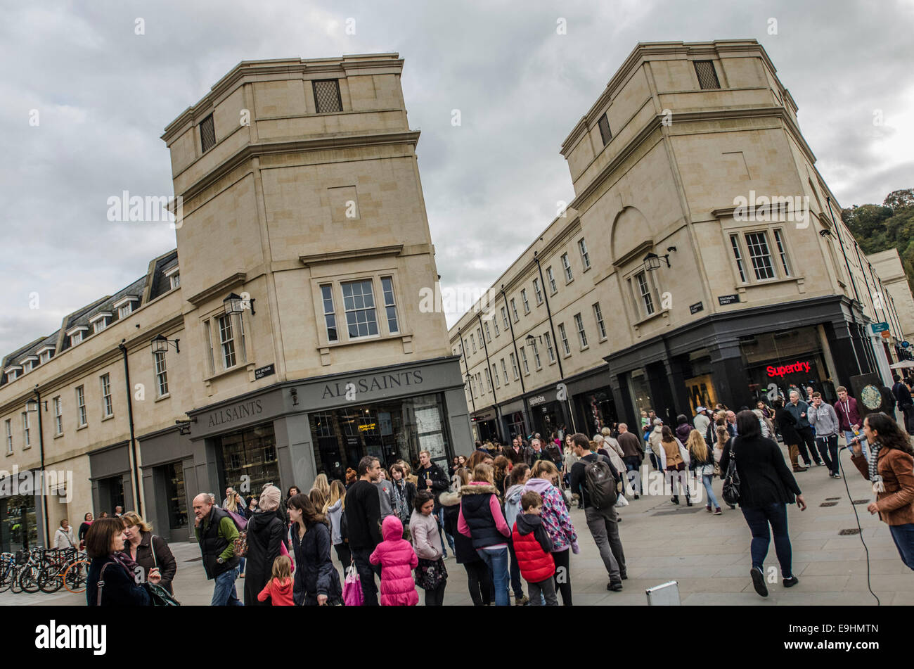 Views of Southgate Shopping Centre Bath opened 2009. Part of British ...