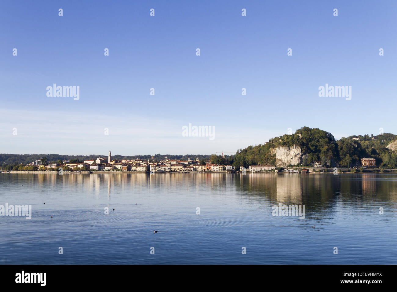 Angera at Lake Maggiore Stock Photo - Alamy