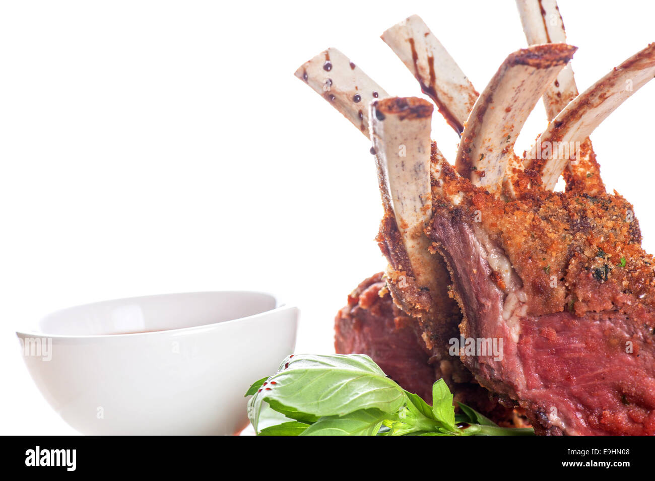 roasted lamb rib Stock Photo - Alamy