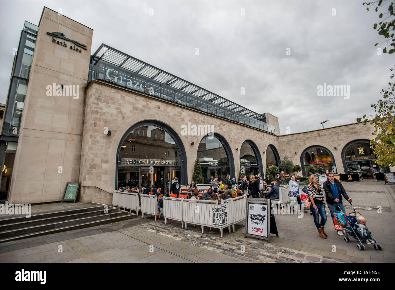 Views of Southgate Shopping Centre Bath opened 2009. Part of British ...
