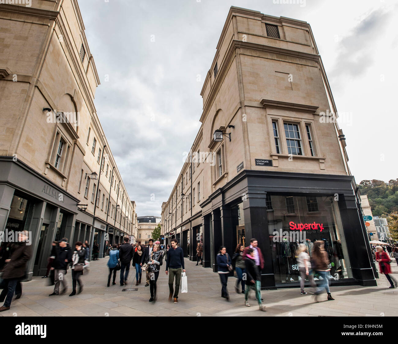Views of Southgate Shopping Centre Bath opened 2009. Part of British ...