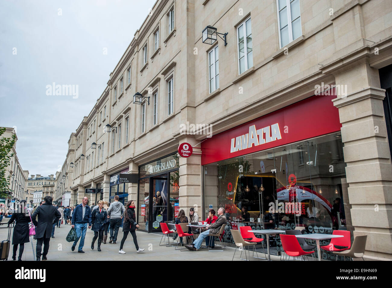Views of Southgate Shopping Centre Bath opened 2009. Part of British ...
