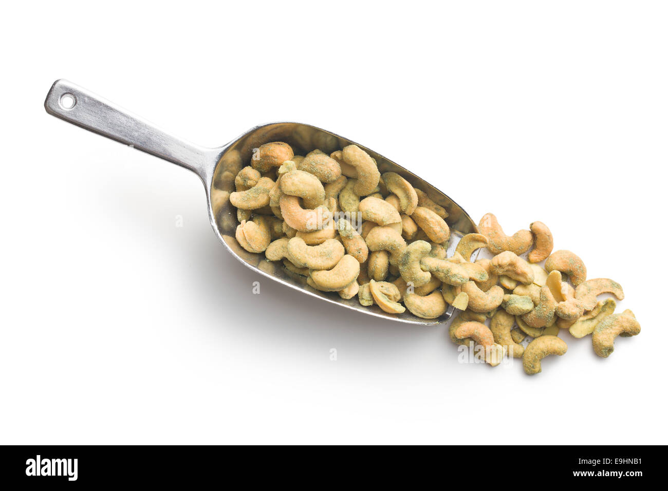 Green salted wasabi coated Cut Out Stock Images & Pictures - Alamy