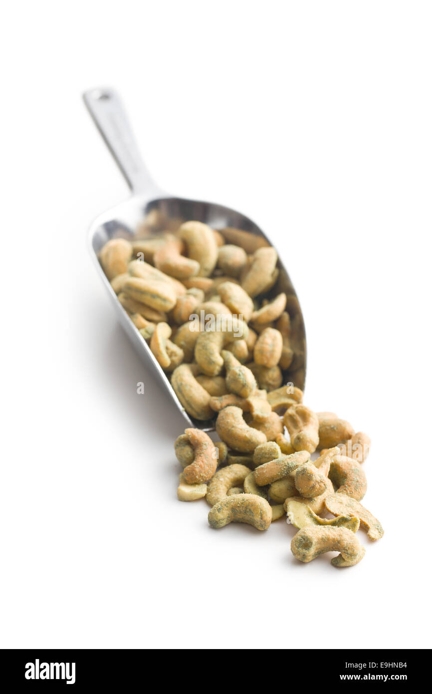 Green salted wasabi coated Cut Out Stock Images & Pictures - Alamy