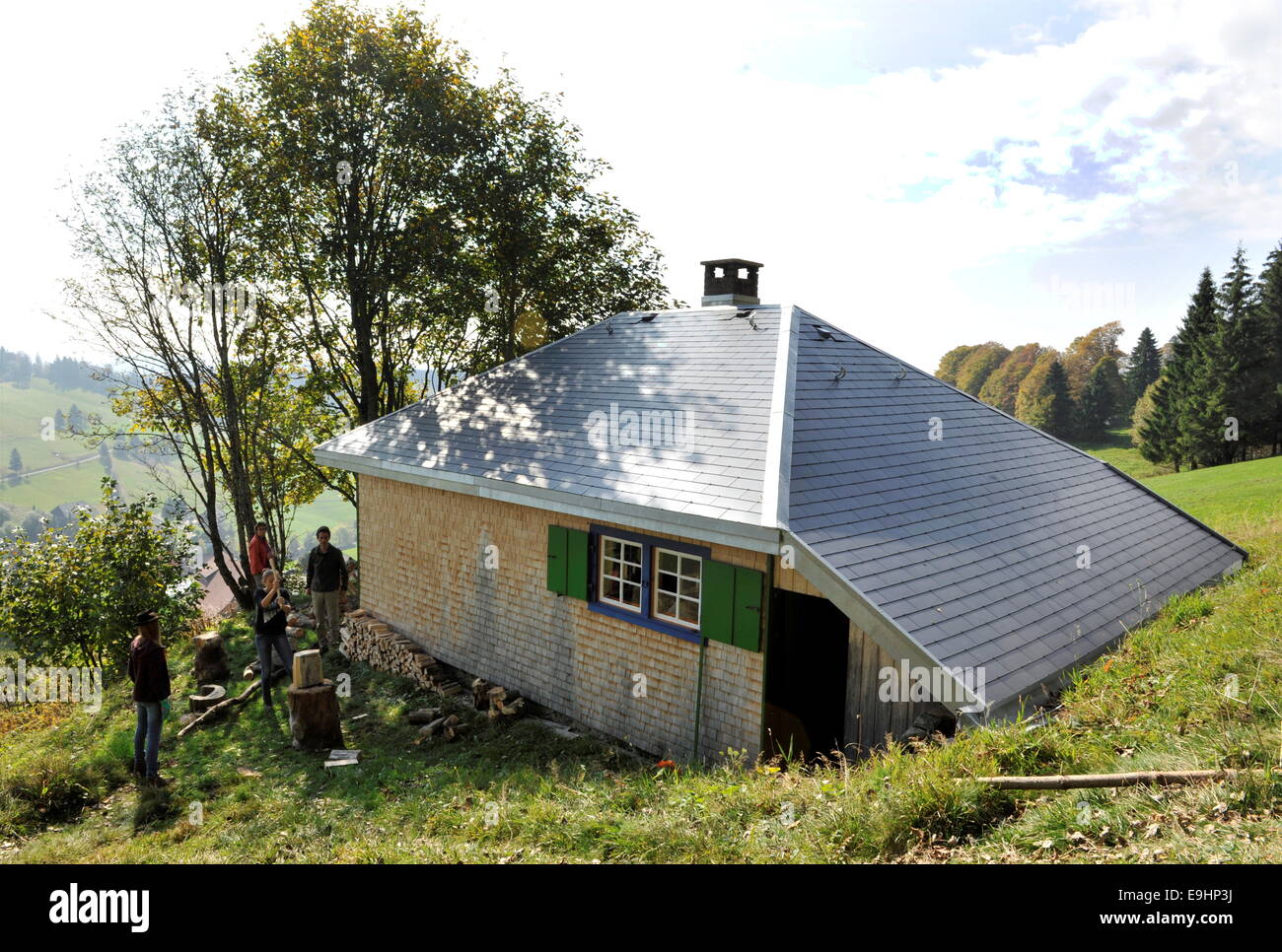 Hut of the german philosopher Martin Heidegger in Todtnauberg (Black ...