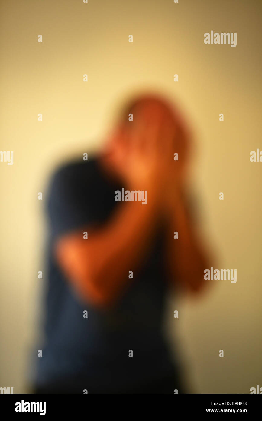 Man head in hands despair hi-res stock photography and images - Alamy