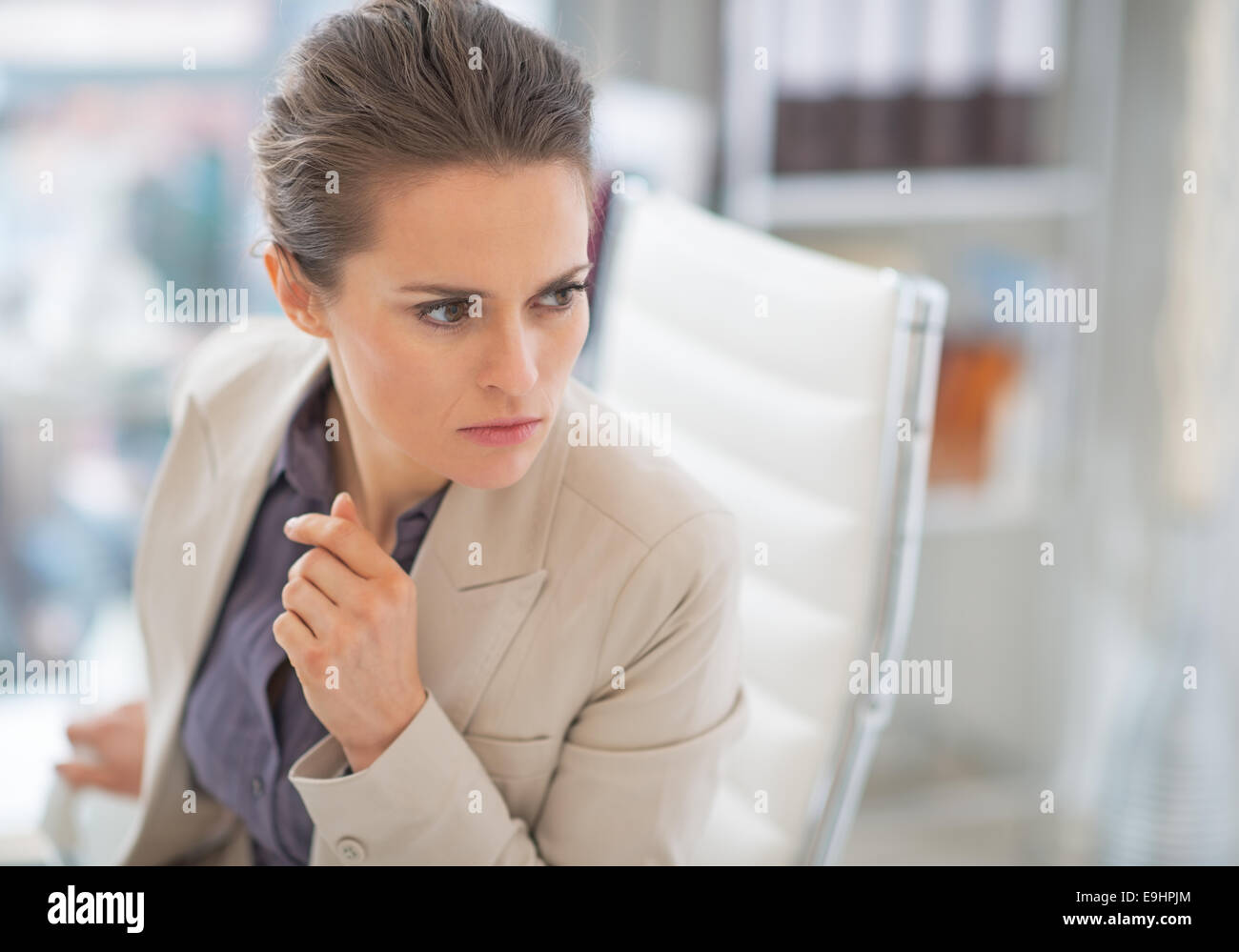 Portrait of business woman at work Stock Photo - Alamy