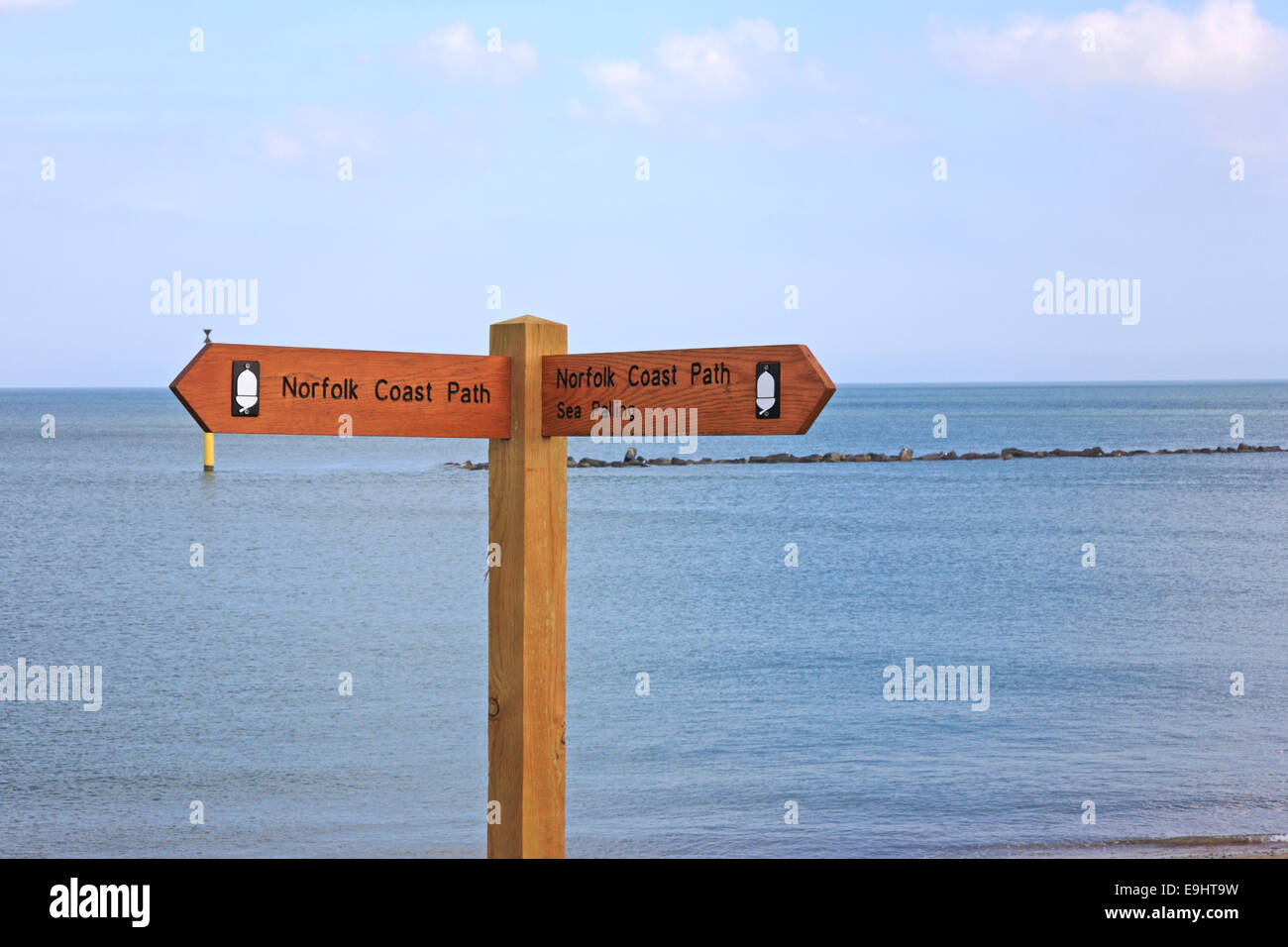 Norfolk Coastal Path Sign High Resolution Stock Photography and Images ...