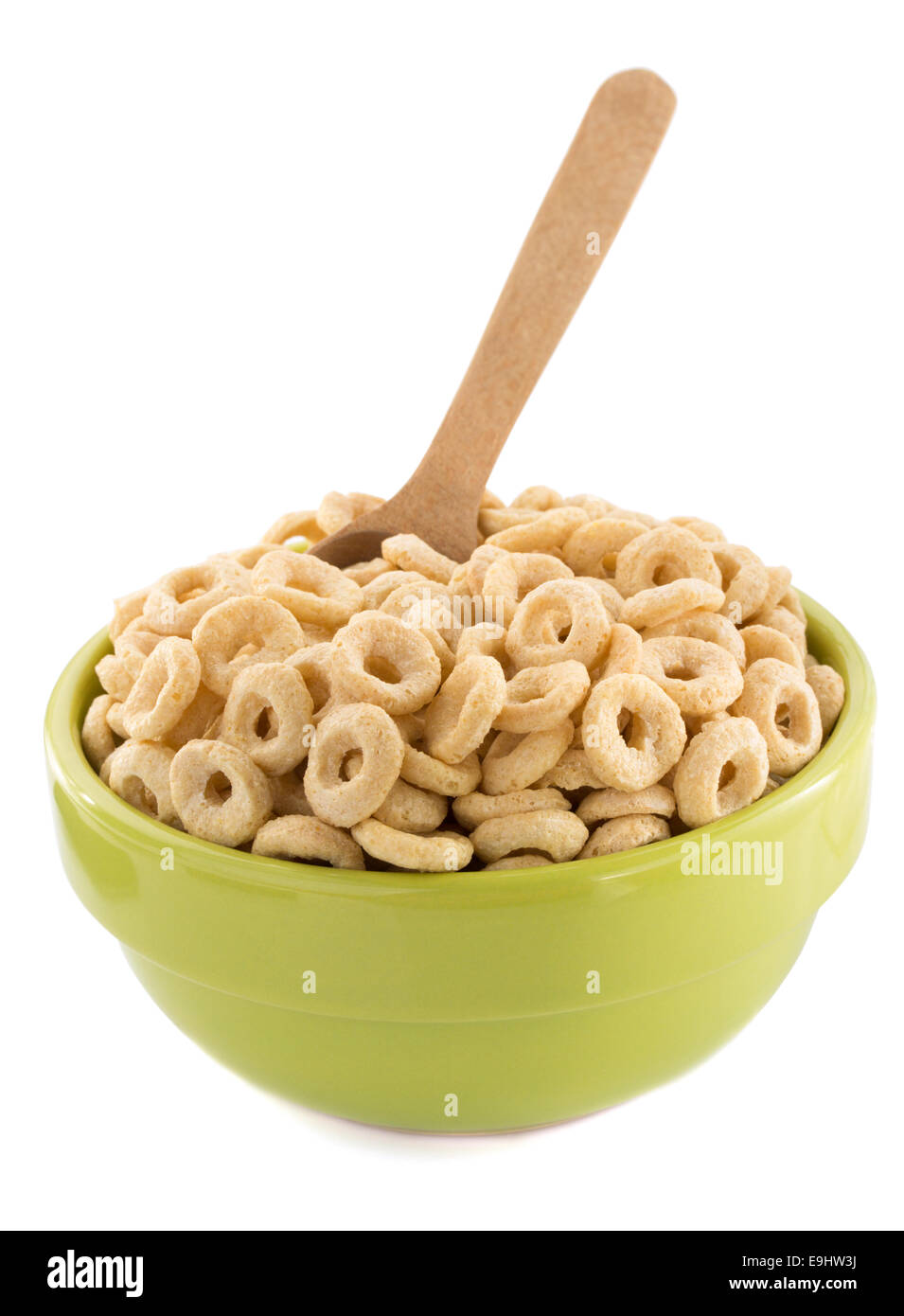 cereals rings in bowl isolated on white background Stock Photo - Alamy
