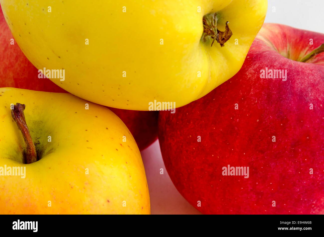 Apple fruit red-yellow Stock Photo - Alamy
