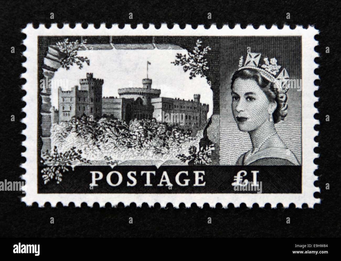 Windsor castle stamp hi-res stock photography and images - Alamy