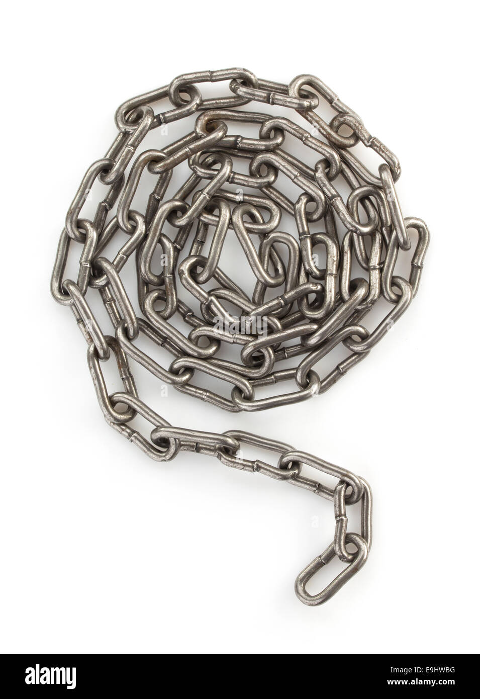 metal chain isolated on white background Stock Photo - Alamy
