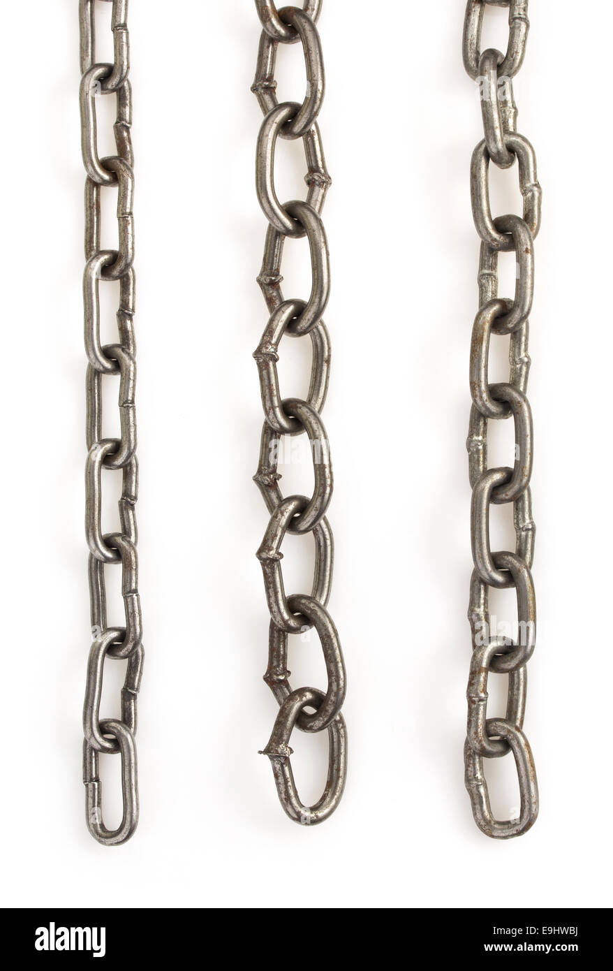 metal chain isolated on white background Stock Photo - Alamy