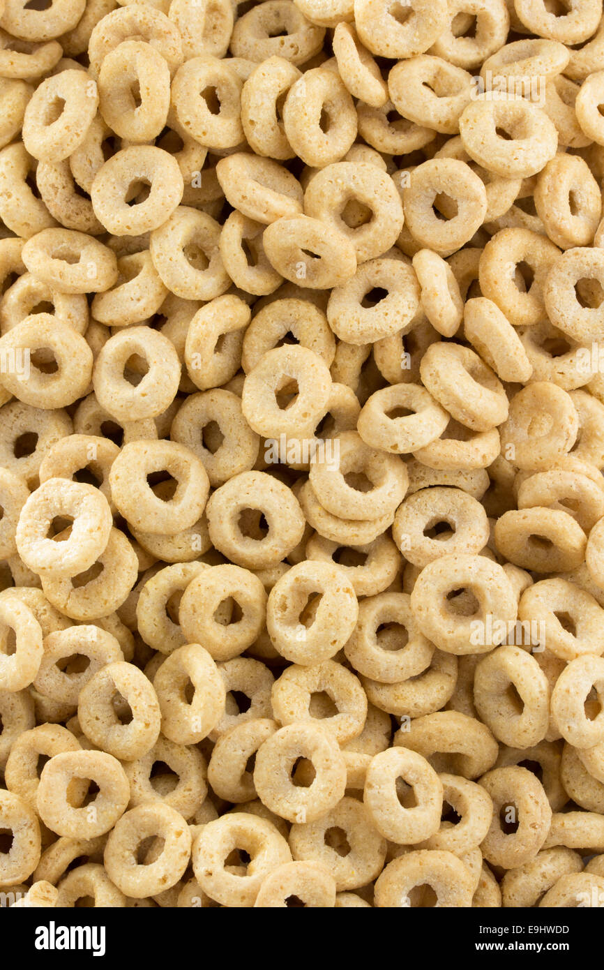 corn flakes rings as background texture Stock Photo - Alamy
